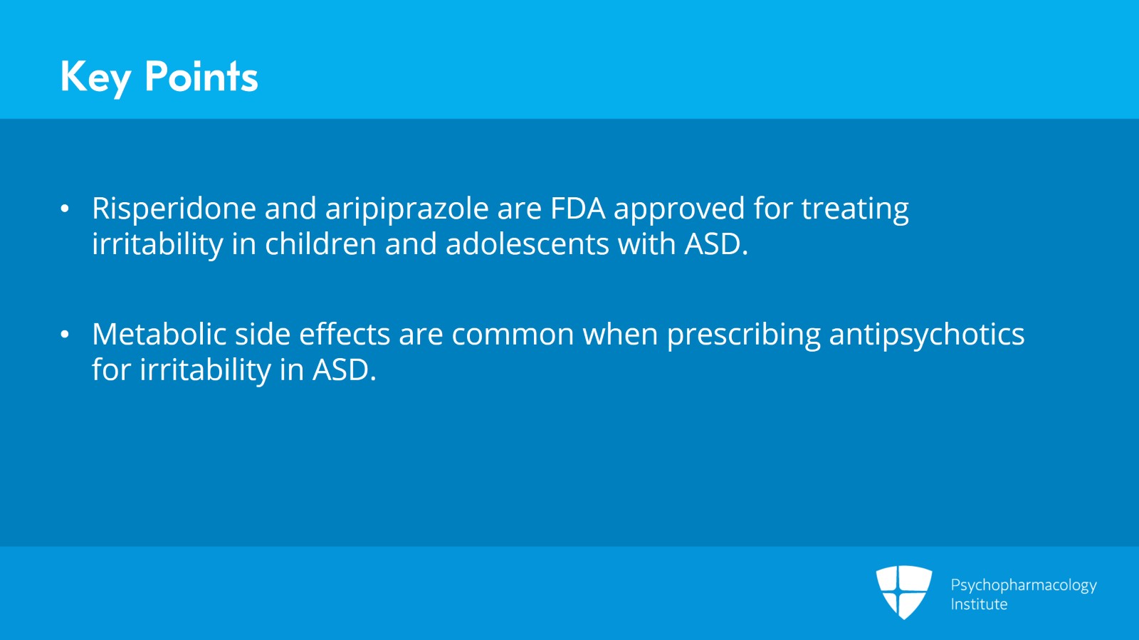 Treatment of Irritability in ASD: Risperidone and Aripiprazole ...